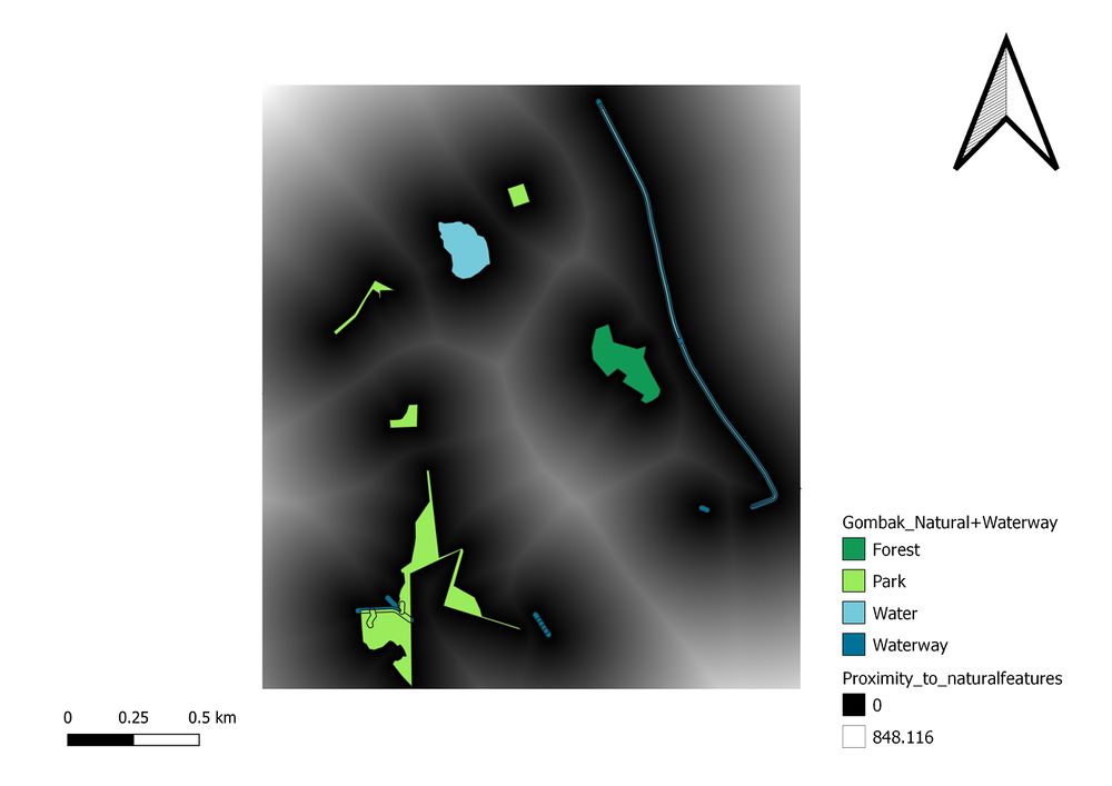 Proximity Map Layout - Geospatial Analytics for Urban Planning